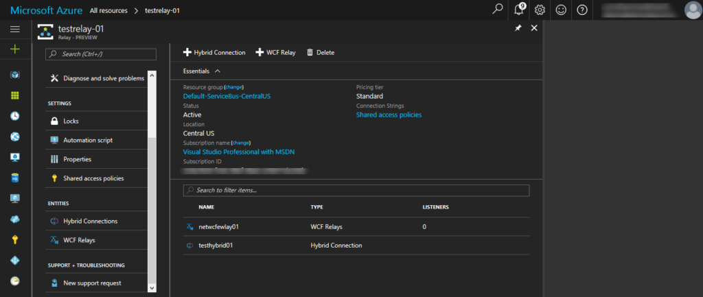Introduction to Azure Relay Service for Hybrid Connection