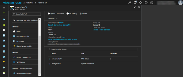 Introduction to Azure Relay Service for Hybrid Connection