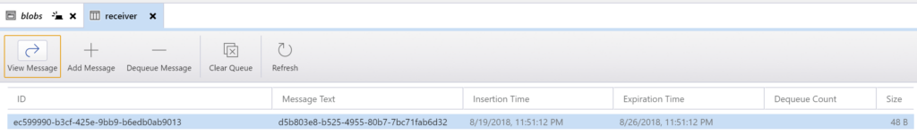 Service Bus Large Messages using Claim Check Pattern
