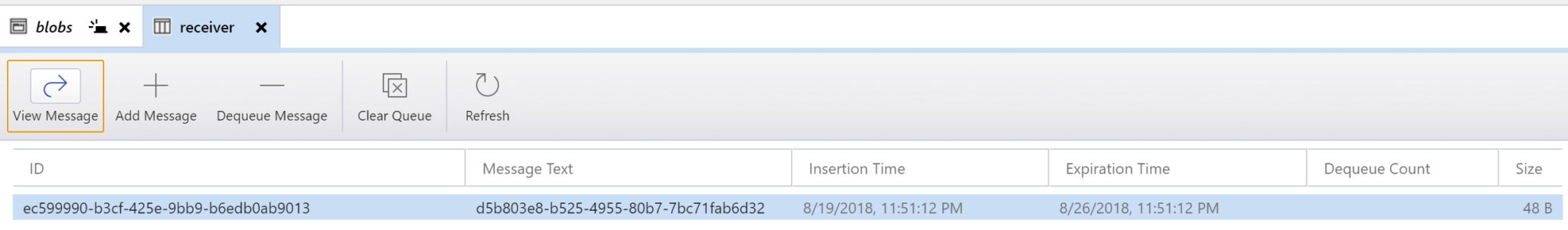 Service Bus Large Messages using Claim Check Pattern