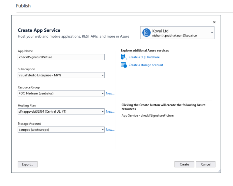 How to provision Azure Functions in Visual Studio