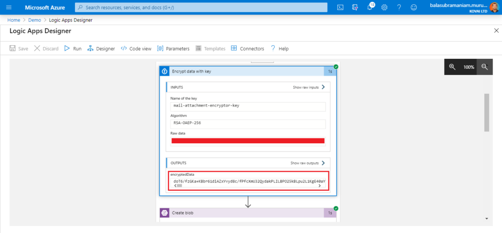 How to encrypt a file using Azure Logic App
