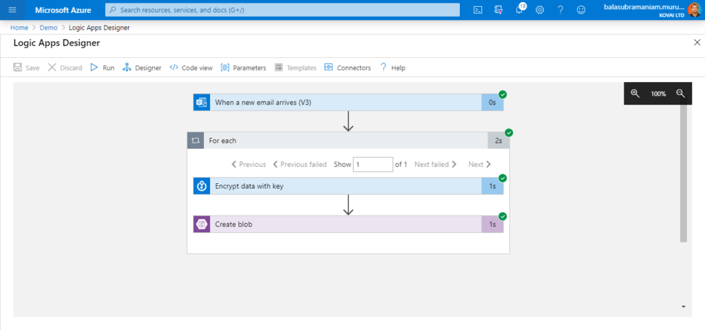 How to encrypt a file using Azure Logic App