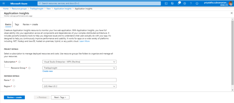 Tracking Application Insights Custom Events