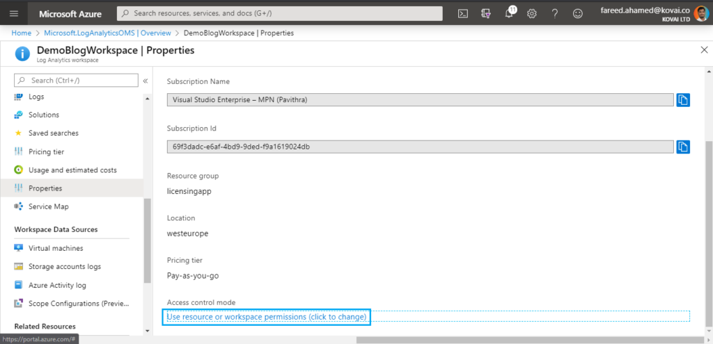 What is Azure Log Analytics Workspace?