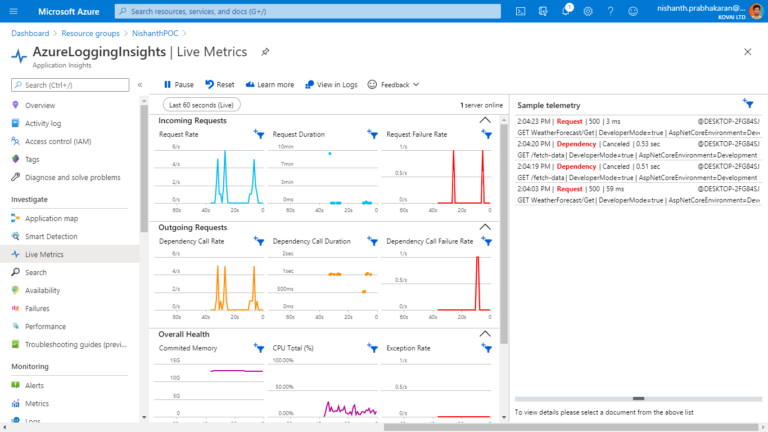 How to Check Logs in Azure Application Insights?