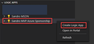 Build Azure Logic App using Visual studio code