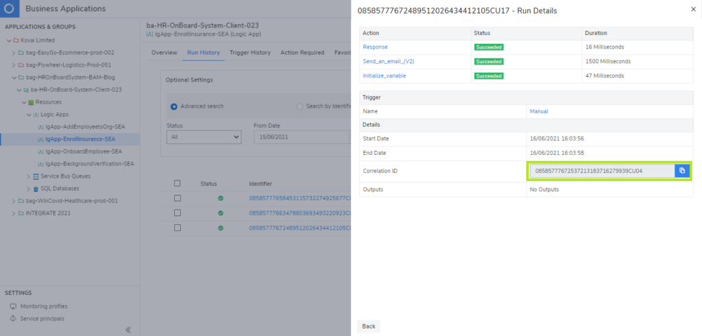 Achieving End-to-end Correlation Across Logic Apps | Turbo360