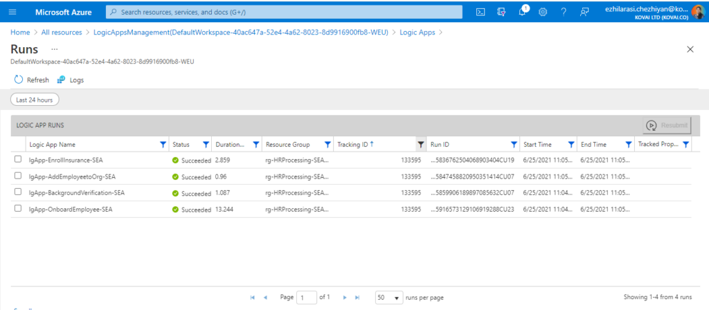 Achieving End-to-end Correlation Across Logic Apps | Turbo360