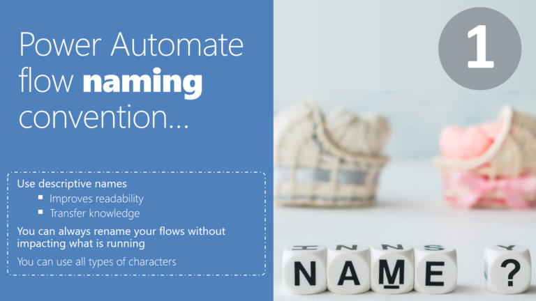 Power Automate Best practices - Flow Naming Convention