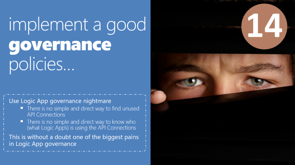 How to Implement good governance policies in Logic App