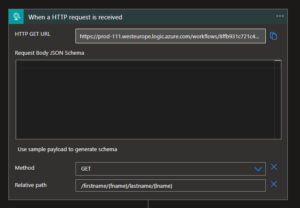 Azure Logic App HTTP GET Request - Using other HTTP Methods
