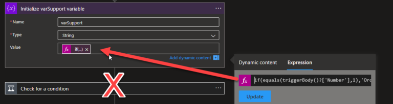 Logic App Best practices: 22 The if() expression function