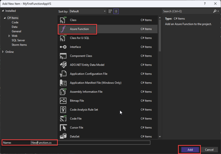 How to create an HTTP trigger in Azure Functions?
