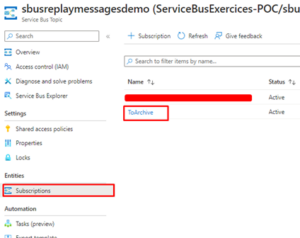 How to Replay Specific Message in Azure Service Bus?