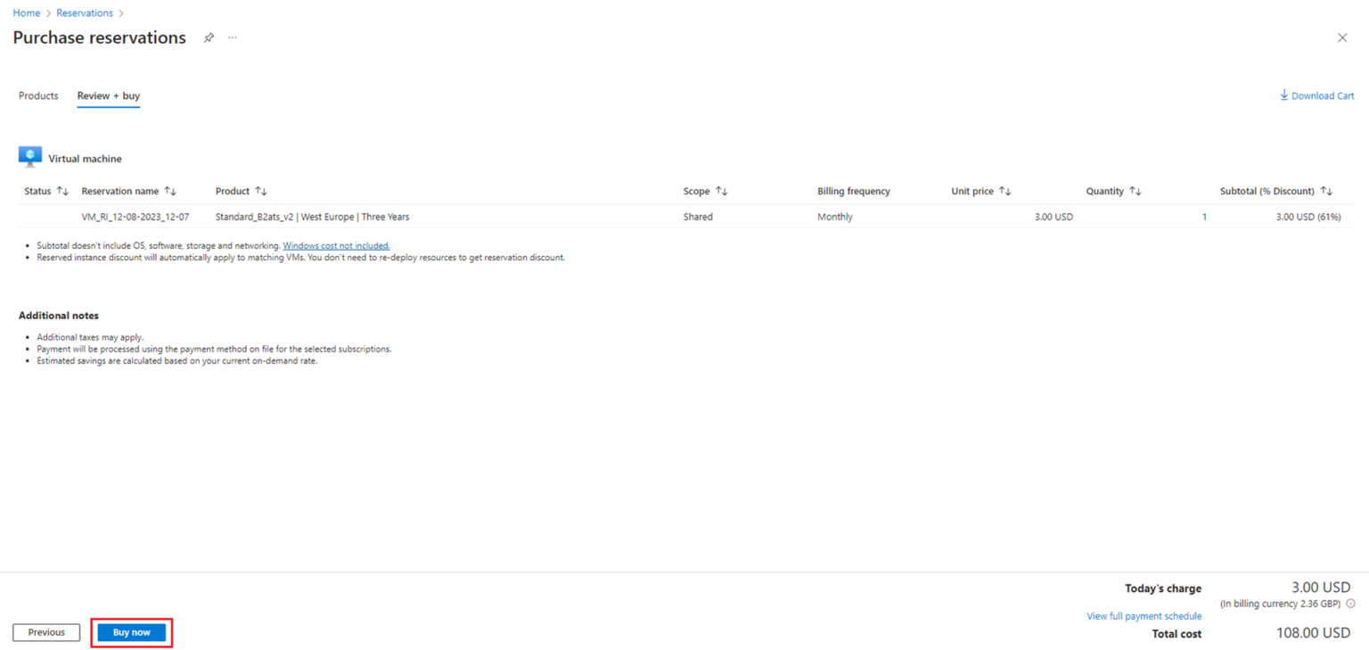 Azure VM Reservations for Optimizing Cloud Expenses