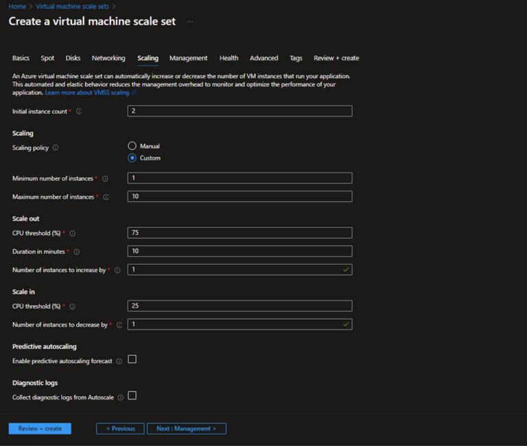 How to Autoscale Azure VM to enhance cost efficiency?