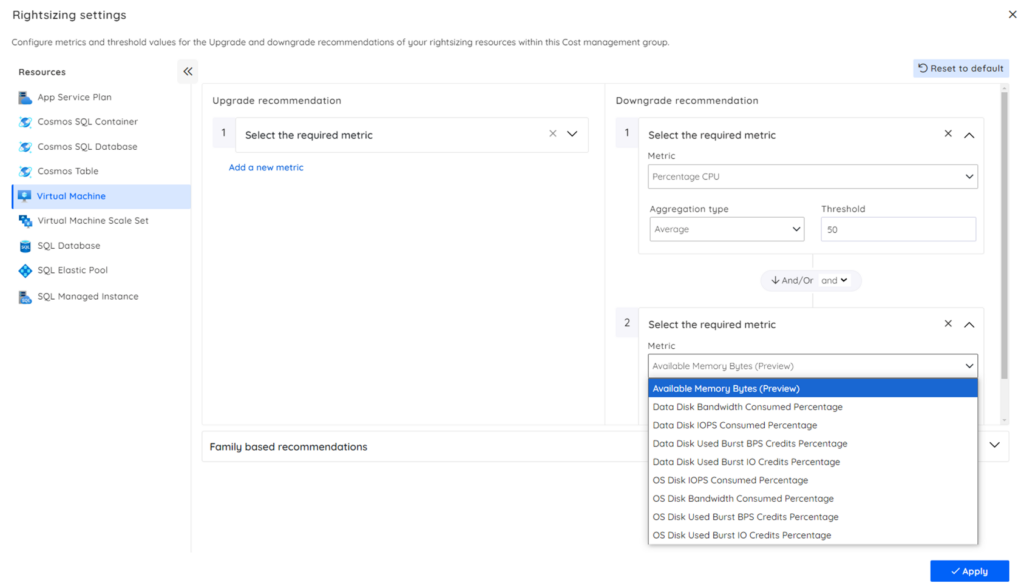 How to optimize costs with Azure VM Recommendations?