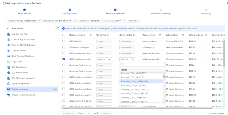 How to optimize costs with Azure VM Recommendations?